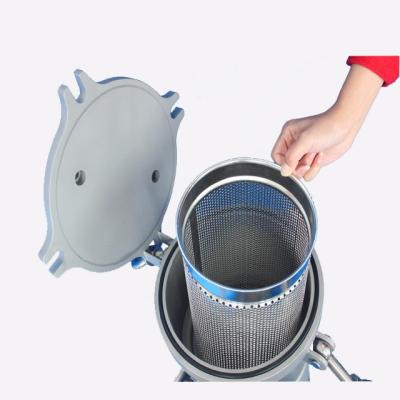 China HFF #2 Sidein Clamp Connection 304SS Bag Filter Housing For Water Filtering System for sale