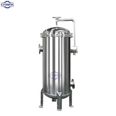 China Higher filtration efficiency 304 stainless steel Multi-bag filter housing for sale