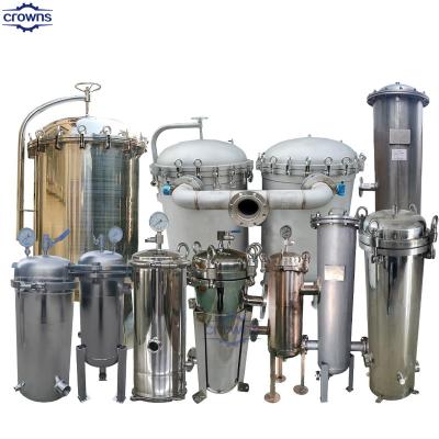 China Stainless Steel Multi Bags Filter Housing Industrial Water Filters For Food Industry for sale