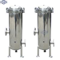 China SS 304/316L Magnetic Single Multi Cartridge Filter Housing For Wine Oil Water Treatment for sale