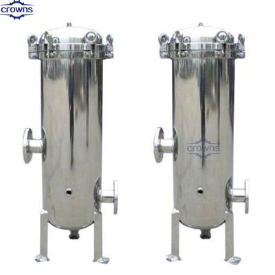 China SS 304/316L Magnetic Single Multi Cartridge Filter Housing For Wine Oil Water Treatment for sale
