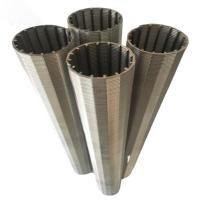 China Johnson Tube Strainer Filter Screen 700 Micron Slot Sieve Pipe Fitting Coupling Wedge Wire Screen for sale
