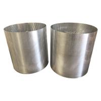 China Johnson Wedge Wire Rotary Drum Sieve Mesh Screen Tube Well Filter For Food Processing for sale