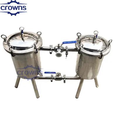 China Beverage Duplex Basket Strainer Milk Yogurt Stainless Steel Multi Bag Filter for sale