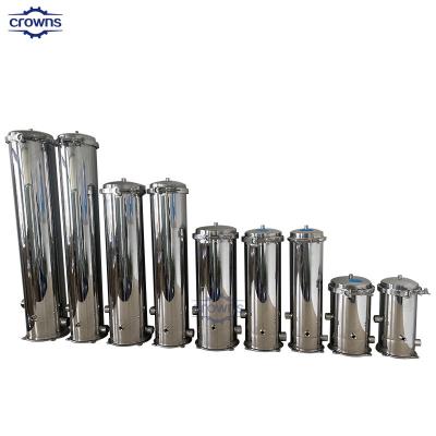 China Sanitary Multi Cartridge Filter Stainless Steel Microporous Membrane Cartridge Filter Housing for sale