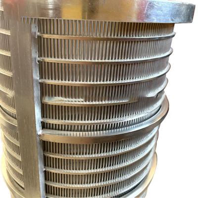 China 304 316 Stainless Steel Johnson Well Pipe Cone Shaped Sieve Drum Profile Wedge Wire Screen Filter Mesh for sale