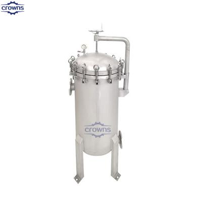 China Sanitary stainless steel simple straight angle filter 10 inch single water liquid filter for sale