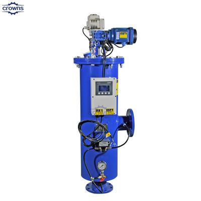 China PLC Fully Automatic Industrial Self Cleaning Filter For Circulating Water Pipeline for sale