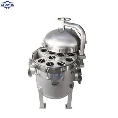 China Liquid/oil/wine/beer/honey/syrup/paint filtration machine Stainless steel SUS 316L Multi Bag Cartridge Housing for sale