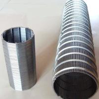 China Dust Water Treatment 304 316 316L Stainless Steel Johnson Wedge Wire Screen/ Mine Sieve Screen for sale