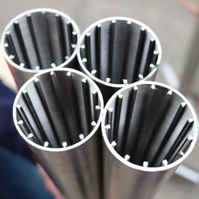 China 50 Micron Slot Size Wedge Wire Wound Screen Tube Stainless Steel Filter Element Pipe For Liquid Filtration for sale