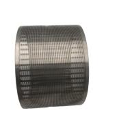 China 25 Micron Cylinder Slotted Sieve Stainless Steel Screen Pipe Johnson Tube Wedge Wire Screen Slot Tube Well Screen Filter for sale