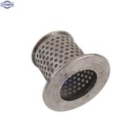 China 304 stainless steel fine wire metal mesh round perforated cylinder filter tube for sale