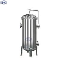 China Stainless Steel Bag Filter Housing for Water Purification System with #2 Filter Bag for sale