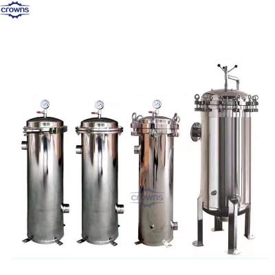 China Bag water Filter Housing 304 316 stainless steel housing water purifier machine for sale