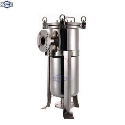China Liquid Oil Wine Beer Paint Filtration Machine Cartridge Bag Filter Housing Multi Stainless Steel Water Bag Filter Housin for sale