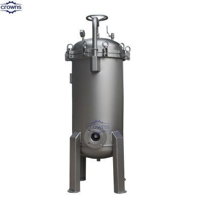 China Single Bag Stainless Steel Cartridge Water Ss316 Tank Filter Housing for sale