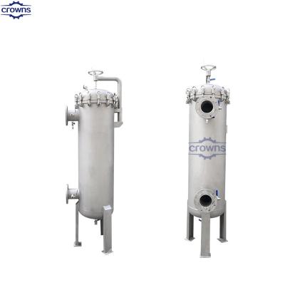 China Multi Cartridge PP Melt Blown Water Filter Cartridge Housing 3 Elements 20 Inch Stainless Steel Filter Housing for sale
