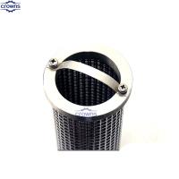 China 304 stainless steel fine wire metal mesh round perforated cylinder filter tube for sale