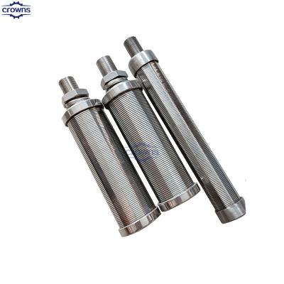 China Stainless steel wire wound screen wedge-shaped downhole oil sand control pipe Metal screen for sale