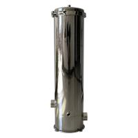 China Flange Connection Multi Cartridge Filter Housing 2-20 Cartridge Number Mirror Polished Surface Finish for sale