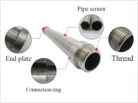 China Welded End Connection Wedge Wire Screen with V-shaped Profile Slot Opening 0.02mm-15mm for sale