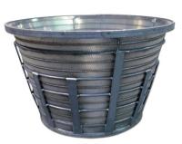 China Stainless Steel Wedge Wire Baskets with High Weave Density and Customized Size for sale