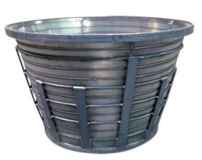 China Stainless Steel Wedge Wire Baskets with High Weave Density and Customized Size for sale