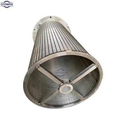 China Stainless Steel V-Shaped Profile Wire Screen Johnson Wedge Wire Welding Screen for sale