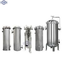 China Unite micron filter housing SS316L Stainless Steel multiple cartridge filter housing with sanitary grade for sale