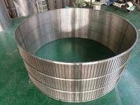 China Smooth Edge Treatment Wedge Wire Baskets with High Weave Density for sale