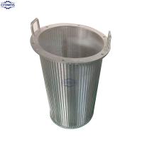 China Customize Stainless Steel Wedge Wire Mesh Filters with Round Perforated Pipe/Tube for sale