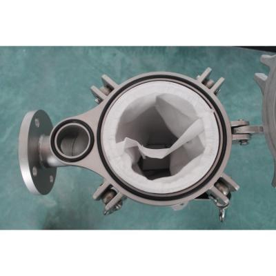 China Versatile Stainless Steel Bag Filter Housing For Filter Bag Length 0.25m-3m for sale