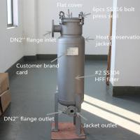China 27%-80% Filter Mesh Stainless Steel Bag Filter Housing with PVC Filters for sale