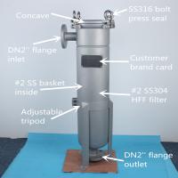 China 27%-80% Filter Mesh Stainless Steel Bag Filter Housing with PVC Filters for sale