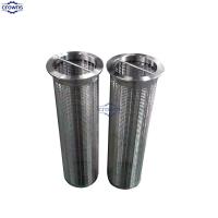 China High Strength Round Perforated Wedge Wire Screen Perforated Pipe/Tube for sale