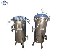 China Stainless Steel 304/316L Vertical/Horizontal Water Big High Flow Rate Filter Cartridge Housing for sale