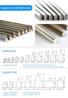 China Wedge Wire Screen for Packaging Wooden Case Width 0.5m-2.0m Filter Rating 27%-80% for sale