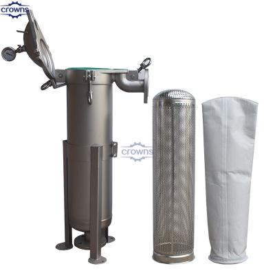 China 0.5micron 20inch Stainless Steel SS304/316L Single10inch Sanitary Filter Housing For Drinking Beer Brewing Equipment for sale