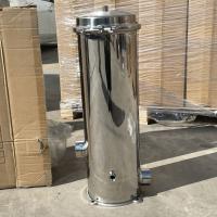 China Compact Stainless Steel Bag Filter Housing 25-350 Mircon Rating 1/4NPT Vent for sale