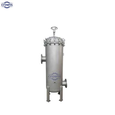 China Industrial High Flow Stainless Steel Multi Cartridge Water Filter Housing 10 Inch for sale