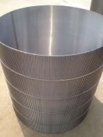 China 0.25mm-2.5mm Wire Diameter Wedge Wire Screen With 27%-80% Filter Rating for sale