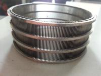 China 27%-80% Filter Rating Johnson Vee Wire Screen With 25-350 Micron Aperture for sale