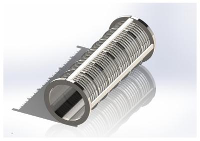 China Stainless Steel Centrifuge Basket with Triangle Wedge Wire Design for sale