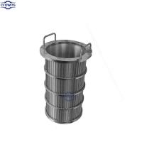 China Dust water treatment 304 316 316L stainless steel Johnson wedge wire screen/ mine sieve screen for sale