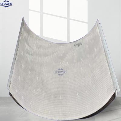 China Sieve Bend Screen 25um 30 50 100 Micron 304 Stainless Steel Welded Wedge Wire Screen for sale