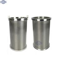China Johnsons clean fresh 25um to 2mm slot 304 316 stainless steel water well wedge wire screen for sale