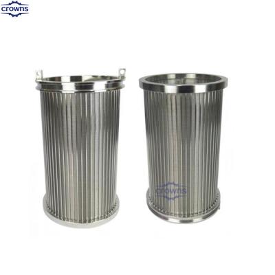 China Johnsons clean fresh 25um to 2mm slot 304 316 stainless steel water well wedge wire screen for sale