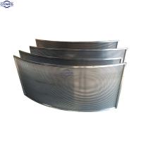 China 304 316L Stainless steel wedge wire Static sieve bend DSM screen Coanda Intake Screens for sale