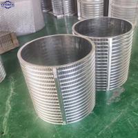 China Wedge Wire Screen Mesh Tube Stainless Steel Wire Wrapped Metal Filter Cylinder Liquid Filter Johnson for sale